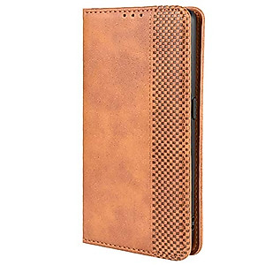 HualuBro Oppo Reno 2 Case, Oppo Reno2 Case, Retro PU Leather Full Body Shockproof Wallet Flip Case Cover with Card Slot Holder and Magnetic Closure for Oppo Reno2 / Reno 2 Phone Case (Brown)