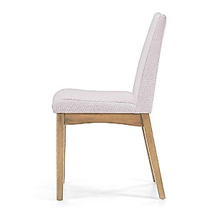 Christopher Knight Home Ignativs Fabric Dining Chair (Set of 2), Light Beige and Oak