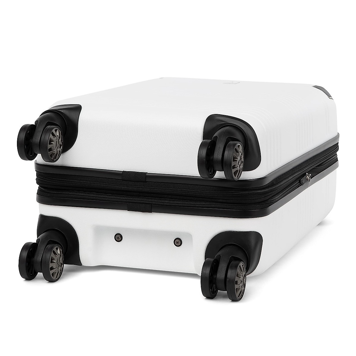 Travelpro Roundtrip Hardside Expandable Luggage, TSA Lock, 8 Spinner Wheels, Hard Shell Polycarbonate Suitcase, White, 2-Piece Set (21/25)