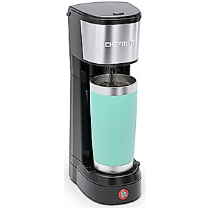 Chefman InstaCoffee Max, The Easiest Way to Brew the Boldest Single-Serve Coffee, Use Fresh And Flavorful Grounds or K-Cups