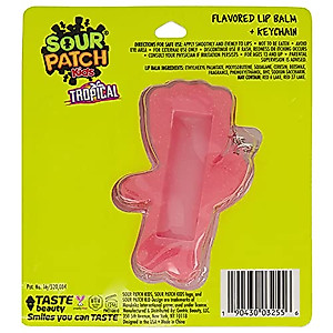 Taste Beauty Sour Patch Kids–Flavored Lip Balm and Keychain Holder, (Flavor), 2-Piece Set