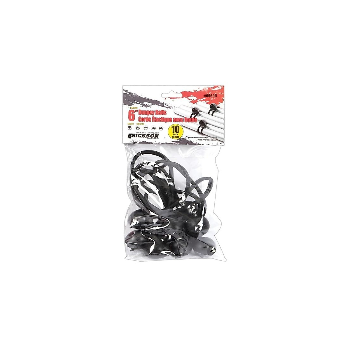 Keeper - 8" Canopy Bungee Cords with Toggle Balls, 25 Pack