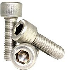 Hex Screw - Allen Screw - Socket Head Cap Screw - Stainless Steel (18-8) - #2-56 x 1/2" (Quantity: 100), Drive: Hex Socket, Head: Cylindrical