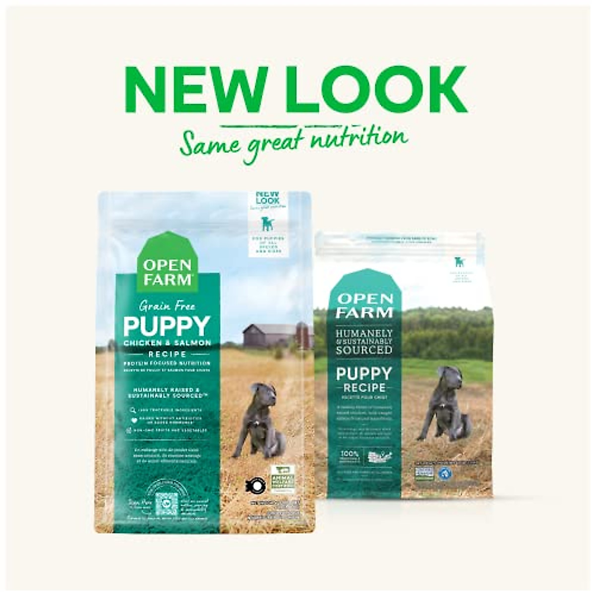 Open Farm Puppy Grain-Free Dry Dog Food, 100% Humanely Raised Meat Recipe for Puppies with Non-GMO Superfoods and No Artificial Flavors or Preservatives, 4 lbs