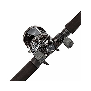 Abu Garcia Catfish Commando Fishing Rod and Reel Combo, 7 Feet, Medium Heavy Power, Black