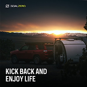 Goal Zero Boulder 200 Solar-Panel Briefcase Charging Kit, 12-Volt Battery Charger, Portable Solar-Panel Kit with 20-Amp Charge Controller, Two 100-Watt Solar Panels, and Customizable Connections