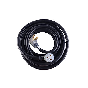 MaxWorks 80703 Heavy Duty 40 Foot 8 AWG/3C 6-50 Nema R Plug Lighted Welding Cord with ETL Approved