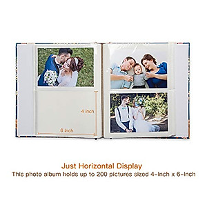 Edian Baby Photo Album 4x6 Inches, Family Photo Albums Holds 200 Photos