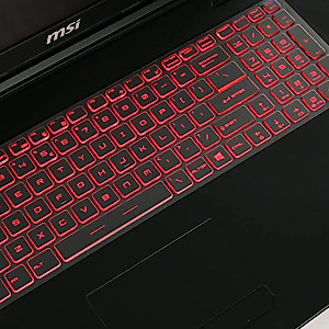 Keyboard Cover Skin for 15.6 17.3 MSI GE77HX GE77 GE76 GE75 Raider, Stealth GS76 GS75, Vector GP76 GP76HX, Leopard GP75 GL75 GL65, GF75 GE66 GT76 GS73 GL62M GF62 GP62 Gaming Laptop
