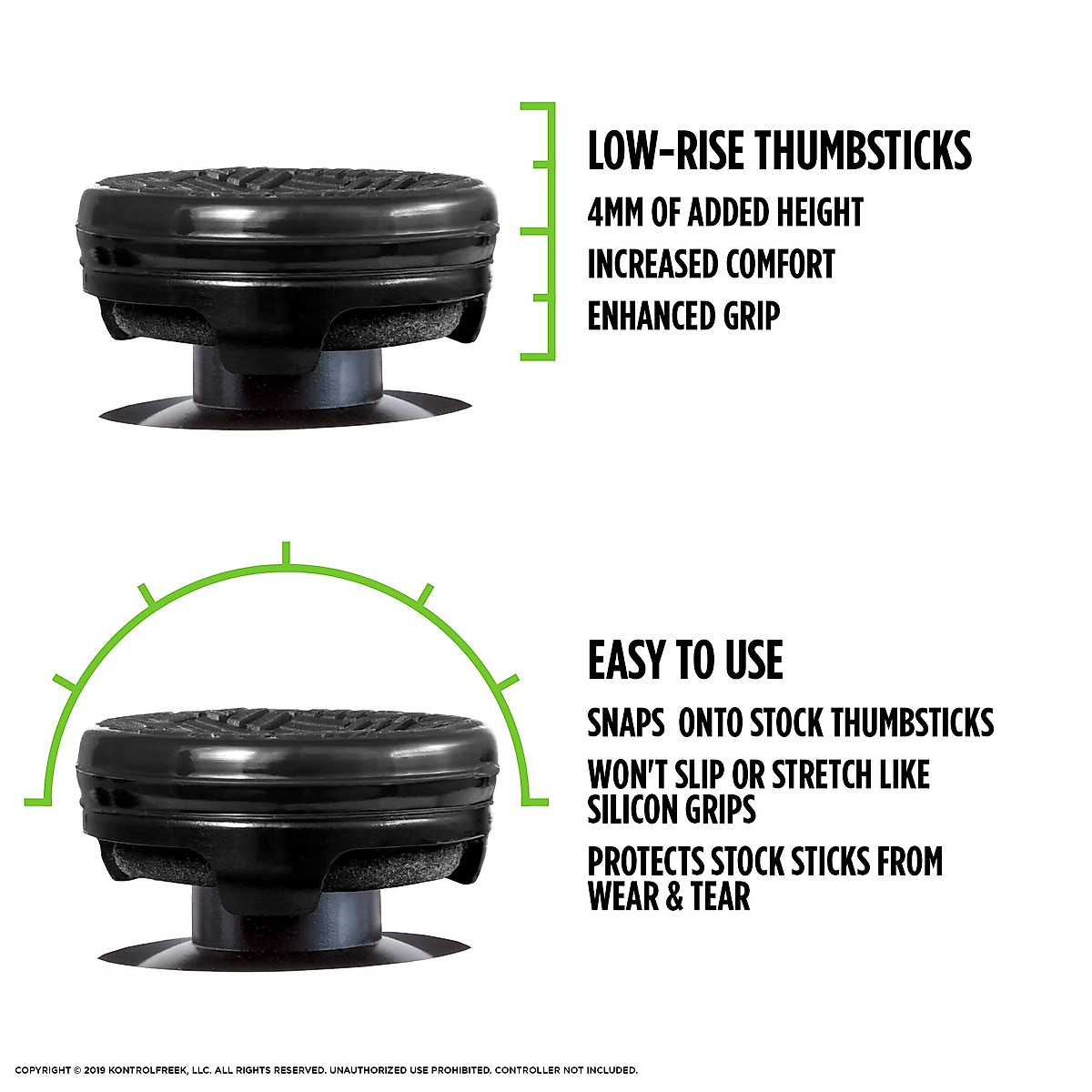 KontrolFreek Gamerpack Inferno + Omni Performance Thumbsticks for PlayStation 4 (PS4) and PlayStation 5 (PS5) | 2 High-Rise (Inferno) 2 Low Rise (Omni)