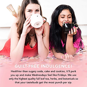 Pinky Up Energize Loose Leaf Wellness Tea, Green Tea Blend, Naturally Low Calorie & Gluten Free, Caffeinated 3.0 Ounce Tin, 25 Servings