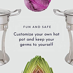 The Original Hot Pot & Shabu Shabu Pot. 2 Hot Pots - Great for Entertaining and for Personalizing your own Chinese Hot Pot at Home. Set of 2. Fuel not included.