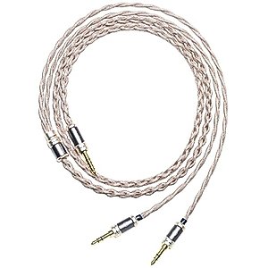 FSIjiangyi He1000se Cable Susvara Cable He6se Cable Sundara Cable Two 3.5mm Plug 6N Single Crystal Copper Ananda Balanced Cable for HIFIMAN Ananda Replacement Cable He400i Cable (2.5mm Plug)