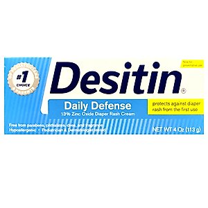 Desitin Rapid Relief Creamy Ointment, 4-Ounce Tube (Pack of 2)