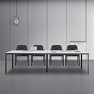 CLATINA Waiting Room Guest Chair with Bonded Leather Padded Arm Rest for Office Reception and Conference Desk Black 4 Pack