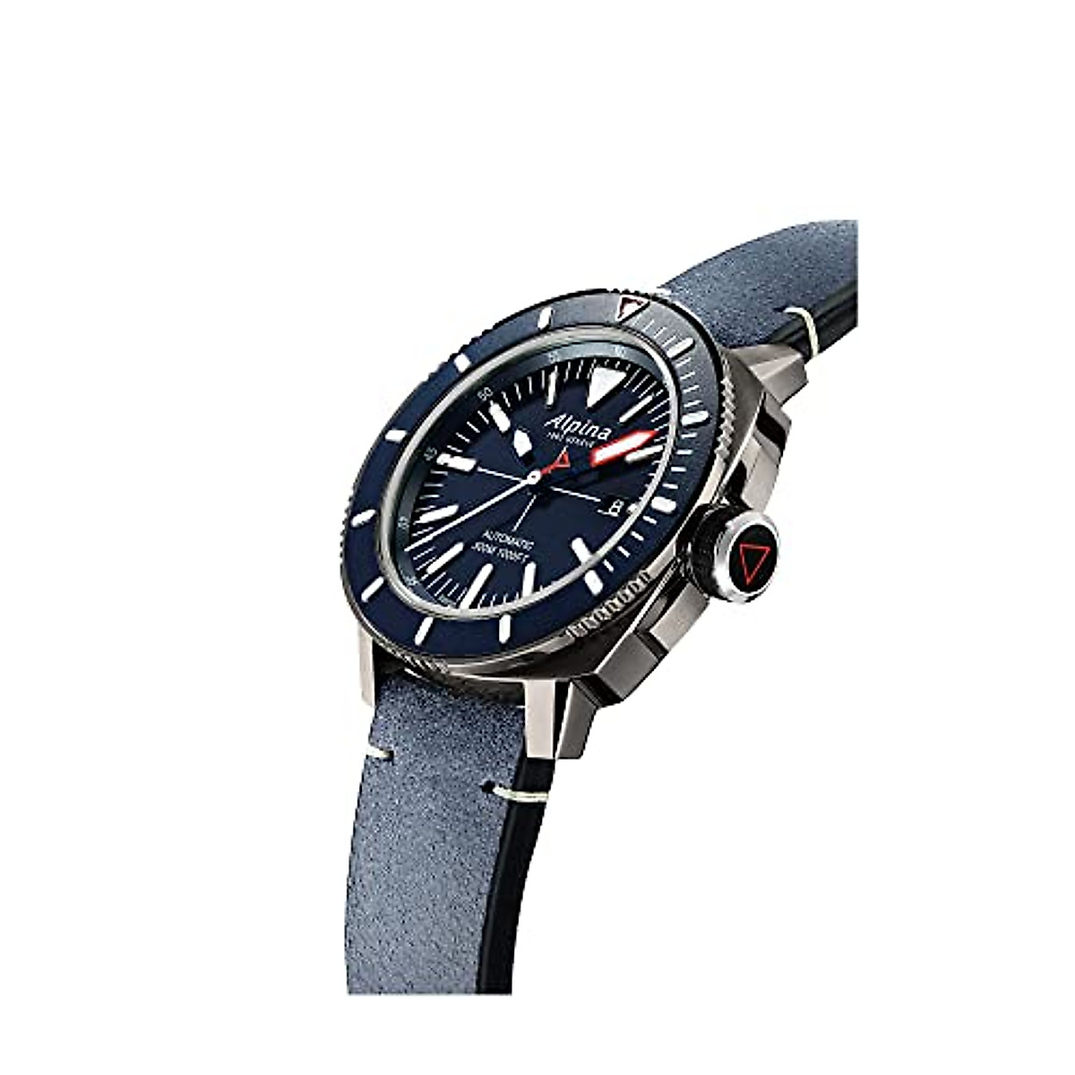 Alpina Men's Seastrong Diver 300 GMT Automatic, Luminous Markers, Uni-Directional Bezel, 1,000 Feet WR, 44mm