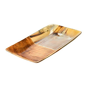 Creative Co-Op Horn (One Will Vary) Tray, Natural