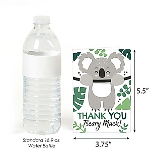 Big Dot of Happiness Koala Cutie - Bear Birthday Party and Baby Shower Thank You Cards (8 count)