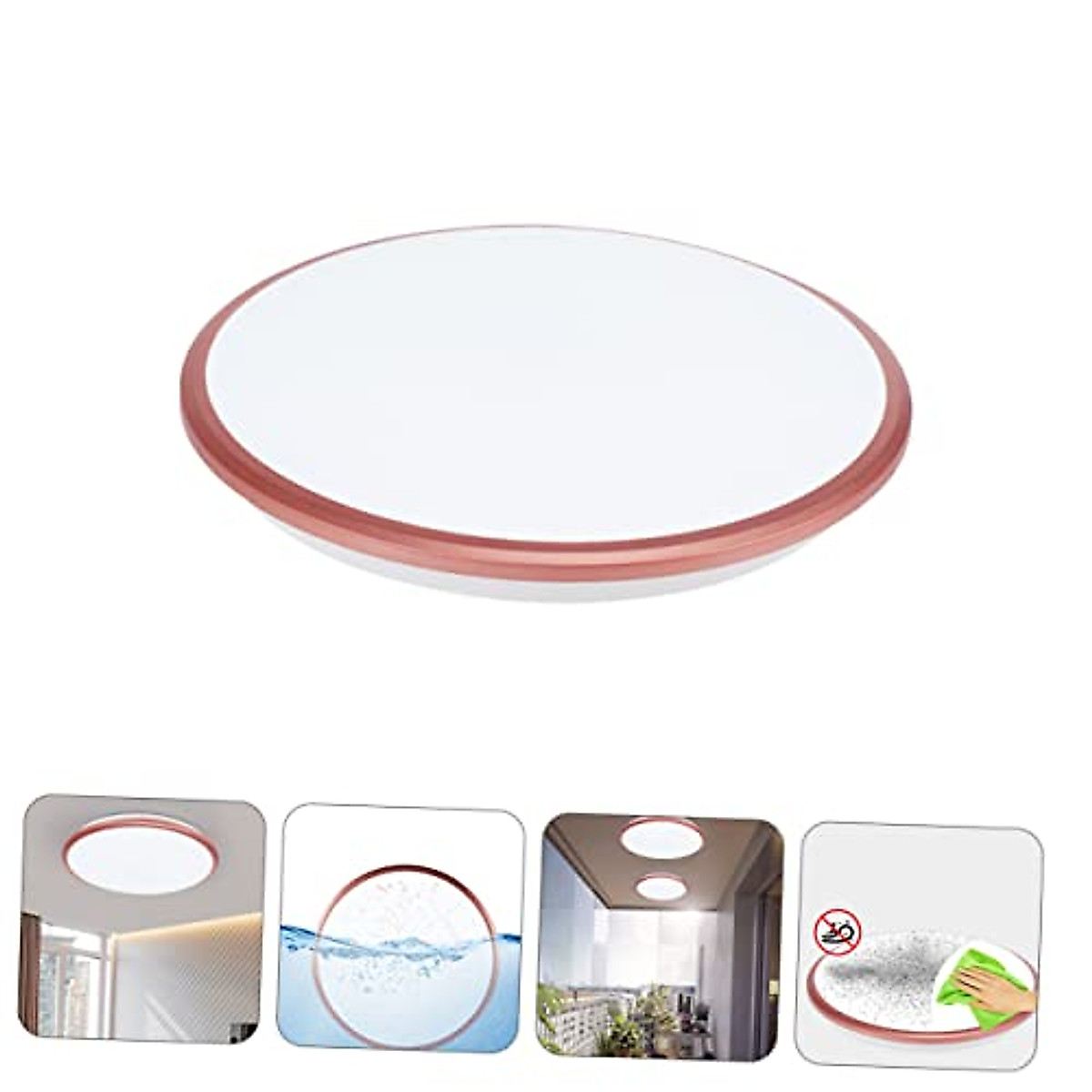 DOITOOL 1pc LED Ceiling Lamp Flush Mounted Ceiling Light LED Ceiling Light Crystal Ceiling Light LED Chandelier Decorative Lighting Device LED Chandelier Light Acrylic Rose Gold LED Lights