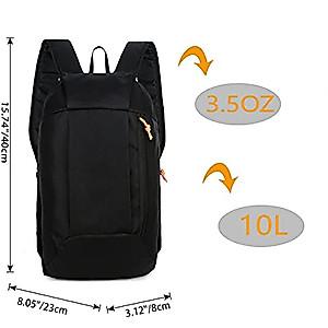 WTSHOPME Mini Backpack Hiking Small Bookbag 10L Lightweight Daypack Multipurpose for Kids Women Men