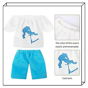 ACFELLE Fingerboards Sets, Finger Pant Clothes, Mini Toys Kits,Doll Breakdance Mini Cloth Shoes, Skateboard Accessories Tools Set