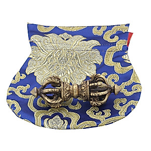 Tibetan Buddhist Brass (Vajra) Thunderbolt Nine Spokes Dorjee/Dorji