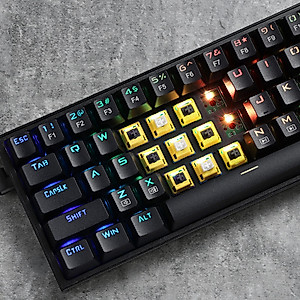 Redragon M686 Vampire Elite Wireless Mouse & K631 Castor 65% Wired RGB Gaming Keyboard Bundle