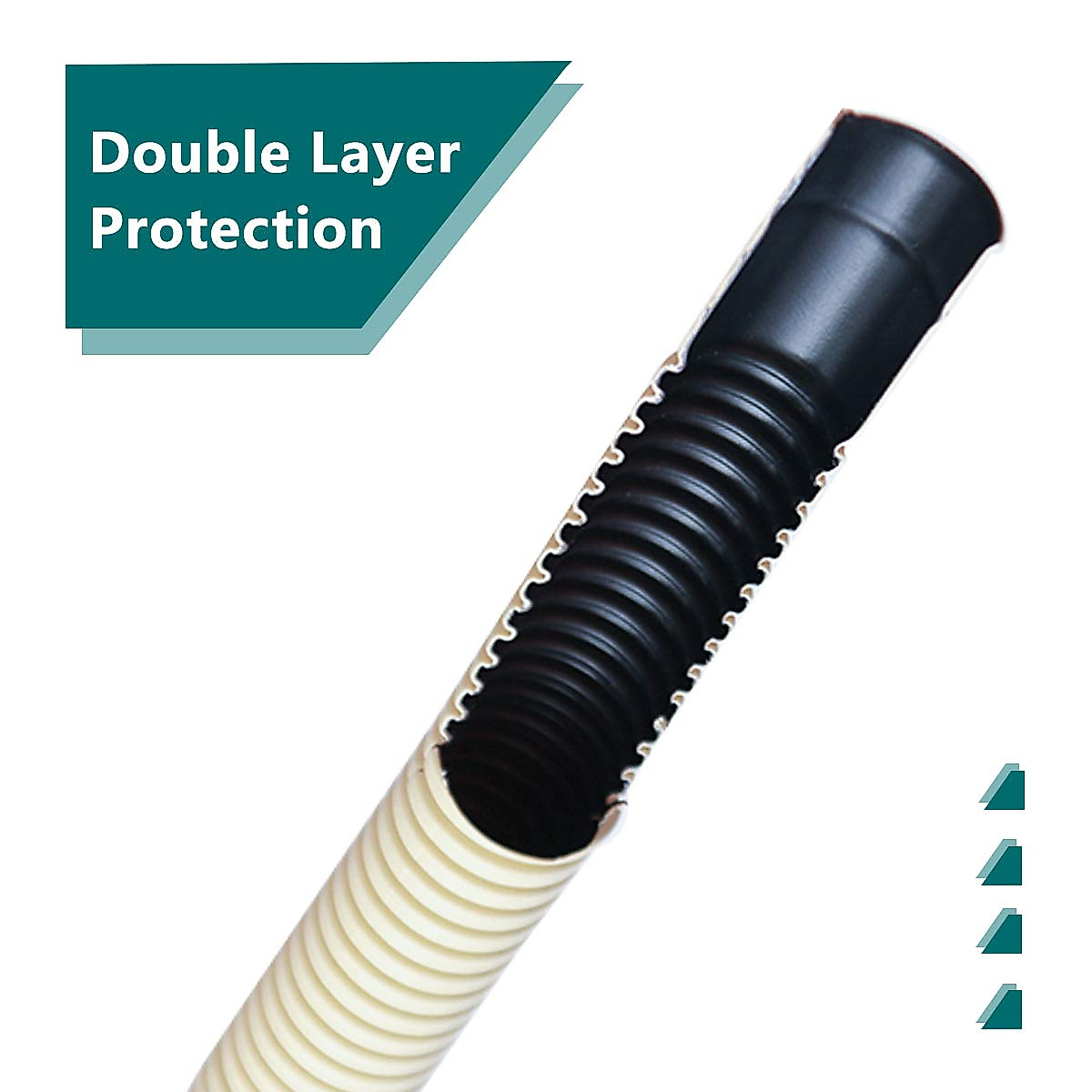 Daisypower 164Ft Air Conditioner Drain Hose Pipe, for Mini-Split Ductless AC, Heat Pump System,Cooling Only.5/8 ID