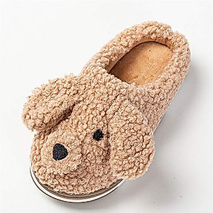 LZSYC Toddler Boys Girls Doggy Winter Slippers US 9-10