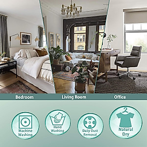 LORDTEX Linen Look Textured Blackout Curtains with Thermal Insulated Liner - Heavy Thick Grommet Window Drapes for Bedroom, 50 x 63 Inches, Grey, Set of 2 Panels