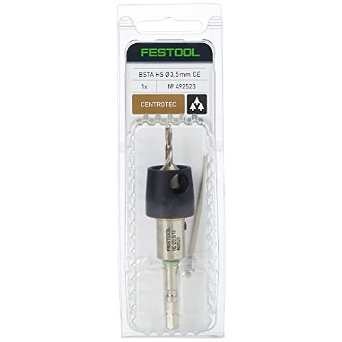 Festool 492523 Centrotec Countersink Drill Bit, 3.5mm