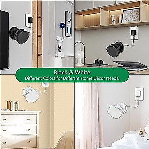 YIDANYOT Stand for Echo Pop, Wall Mount Holder for Echo Pop, Holder Bracket Shelf Accessories for Echo Pop, Smart Speaker Stand with Cable Management Shelf for Space-Saving, Easy to use.