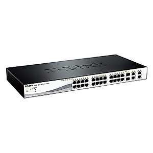 D-link 24-port Fast Ethernet Poe Smart Switch - 24 Ports - Manageable - 24 X Poe - 2 X Expansion Sl