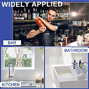 Tatuo Bar Sink Overflow Pipe 7.48 Inches High Brass Metal Sink Strainer Pipe Sink Overflow Tube Bar Sink Stopper Bathroom Pipes Fittings for 1.75 Inch Drains(2 Pcs)