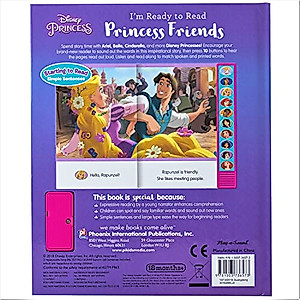 Disney Princess Belle, Mulan, Cinderella, Rapunzel, and More! - I'm Ready to Read Princess Friends Sound Book