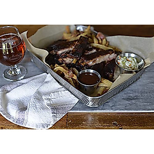 Tablecraft Lattice Collection 12 x 9 x 1.5" Rectangular Platter, Stainless Steel