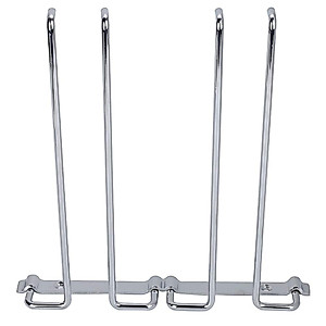 Fdit Metal Wine Glass Rack, Stainless Steel Wine Glasses Holder Wall Mount Stemware Rack Storage Shelf Bar for The Cabinet