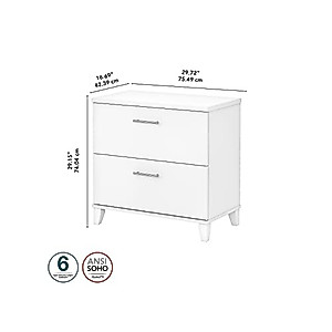 Bush Furniture Somerset 2 Drawer Lateral File Cabinet