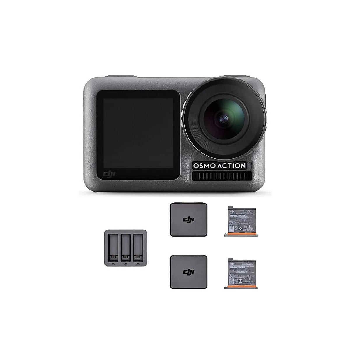 DJI Osmo Action 4K Camera Bundle with DJI Osmo Action Charging Kit (2 Items)