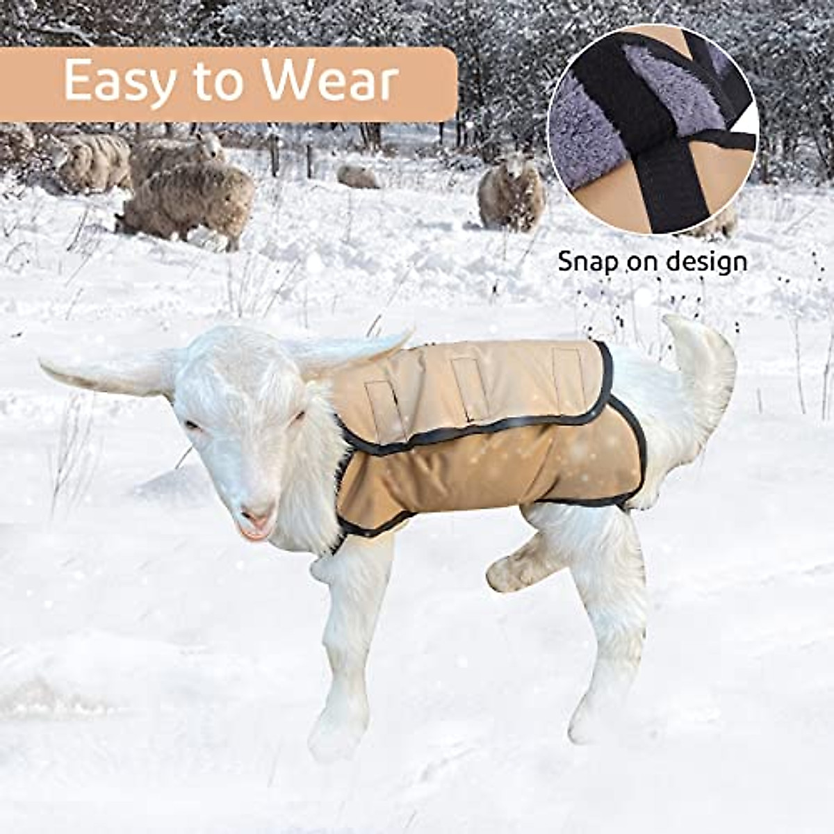 2 Pcs Goat Blanket Goat Blankets for Cold Weather Mini Horse Blanket Goat Coats for Winter Goat Supplies Goat Blankets Sheep Blanket S