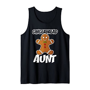 Gingerbread Aunt Christmas Stocking Stuffer Tank Top