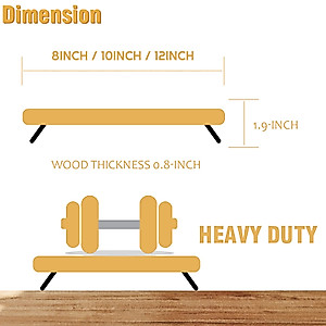 WILDMOS Decorative Round Wood Riser for Display,Pedestal Tray for Home or Kitchen and Bathroom Countertop Organizer,Farmhouse Kitchen Counter Decor Tray. (10-inch)