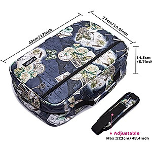 YOUNGCOL Extra Large Capacity Colored Pencil Case Gel Pen Organizer Storage Holds 420 Pencils or 280 Gel Pens(Stamp)