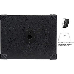 Earthquake Sound DJ-Quake (Ver 2) 12-inch 1200-Watt Subwoofer with Built-In Amplifier, USB/SD, and Bluetooth, Black