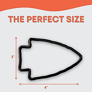 Arrowhead Cookie Cutter with Easy to Push Design, for Baby Shower, Work Events, and Birthday Celebrations (4 inch)