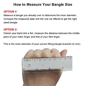 Castillna Stainless Steel Extra Extra Large (XXL) Plus Size Bangle Bracelets Set for Women, Set of 7 Pieces, 9.6 Inches