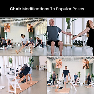 Yoga Vitality - Chair Yoga For Seniors, Older Adults, and Absolute Beginners | Made For Healthy Aging, Improved Mobility, Joint Health, Balance, Pain Relief, and Injury Prevention | 4 Levels