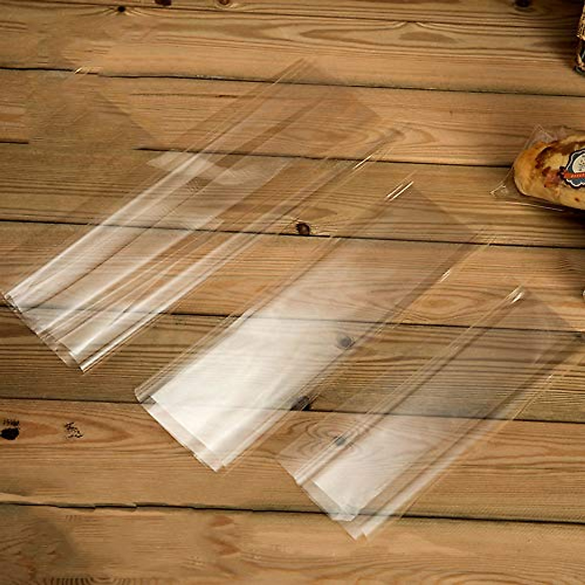 Cellophane Packaging Sheets, 300 PCS 11.8x11.8inch Cellophane Paper Sheet for Bread Cakes Desserts, Cellophane Wrap Packaging Convenient for Store Take-away Pastry by FUNZON FH031 (300 Pcs)