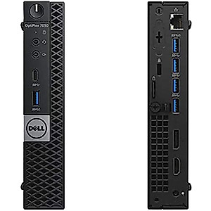 Dell OptiPlex 7050 MFF Intel Core i5-6600T 8GB 128GB Desktop PC Refurbished Window 10 Professional with Keyboard and Mouse (Renewed)