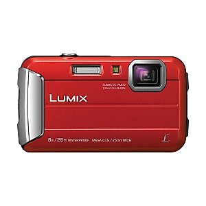 Panasonic LUMIX Waterproof Digital Camera Underwater Camcorder with Optical Image Stabilizer, Time Lapse, Torch Light and 220MB Built-In Memory – DMC-TS30R (Red)